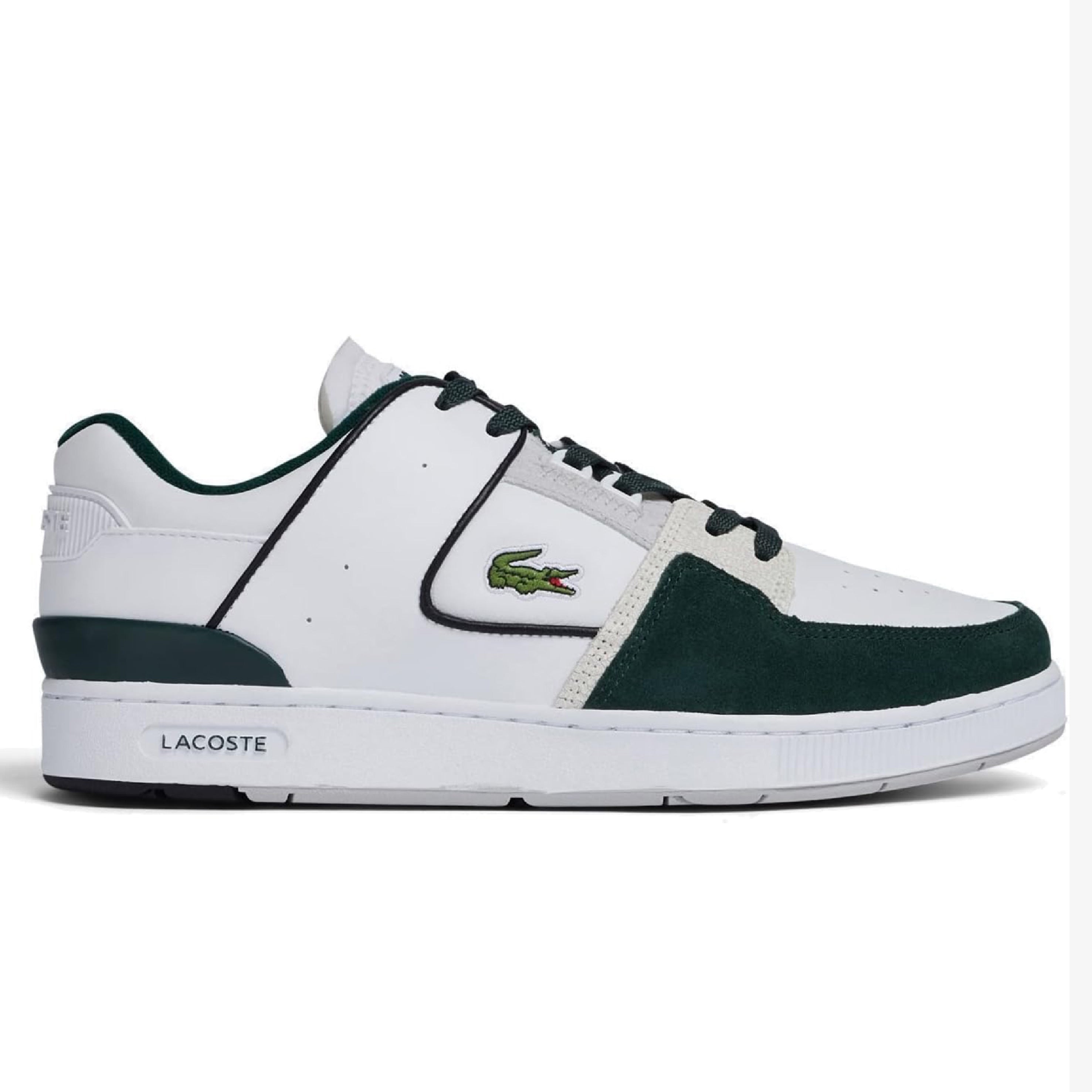 Lacoste Court Cage Trainers White Green – Eleavekicks